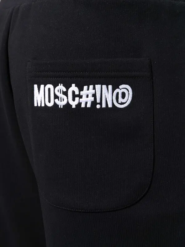 Moschino Embroidered-logo Jogger Shorts