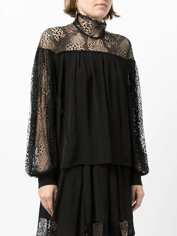 IRO PARIS Digwed Lace-embellished Blouse