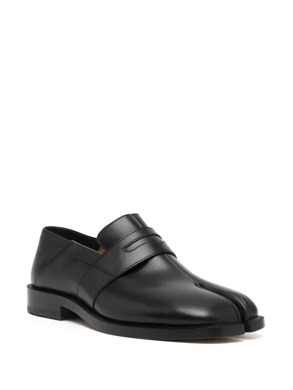 MAISON MARGIELA Tabi Leather Loafers - Black