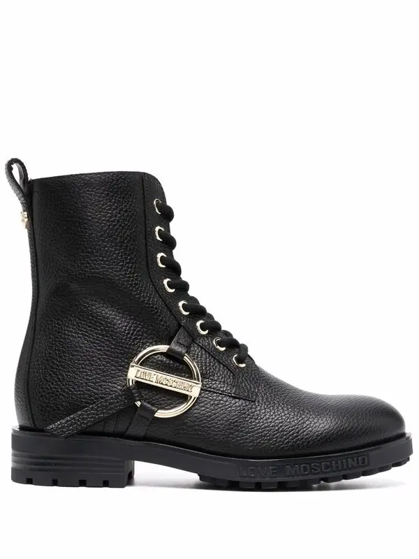 Moschino Logo-plaque Boots