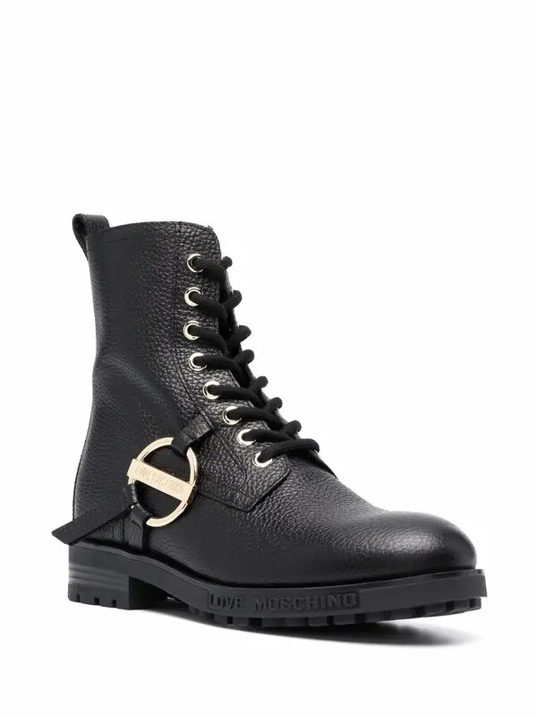 Moschino Logo-plaque Boots