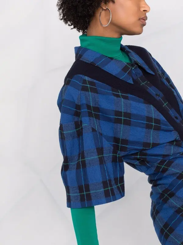 Stella McCartney Ruched Check Shirt-dress