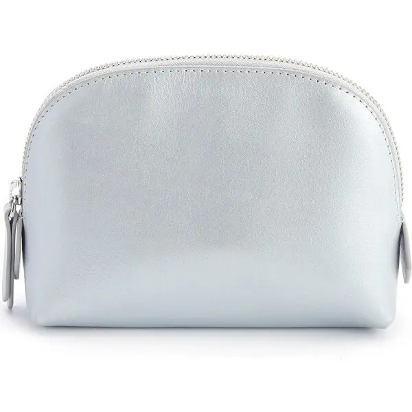 ROYCE NEW YORK Compact Cosmetics Bag - Silver