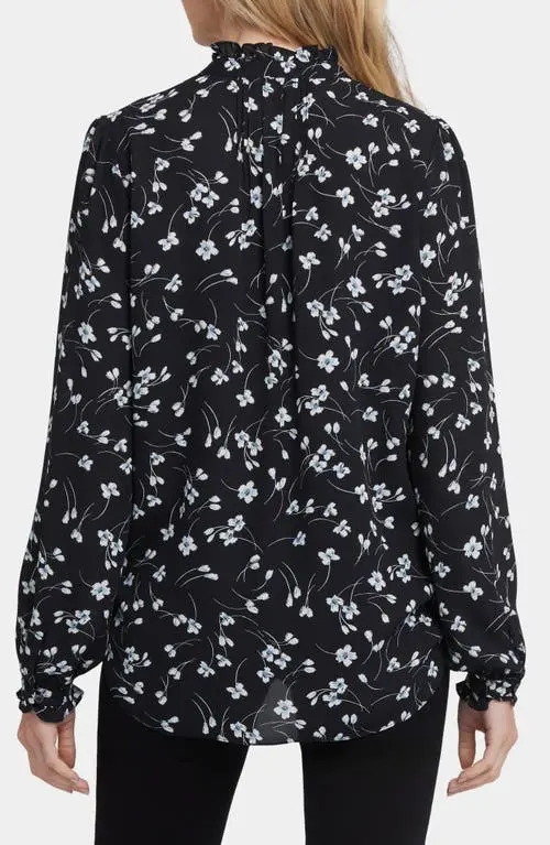 NYDJ Pleated Yoke Peasant Blouse - Primrose Path