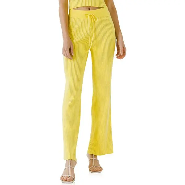 Endless Rose Ribbed Drawstring Pants