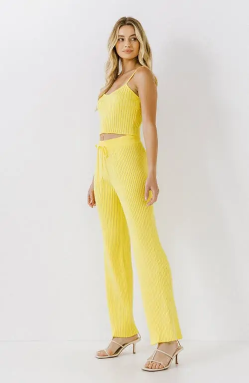 Endless Rose Ribbed Drawstring Pants
