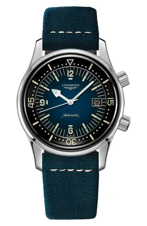 LONGINES Legend Diver Automatic Strap Watch - Blue