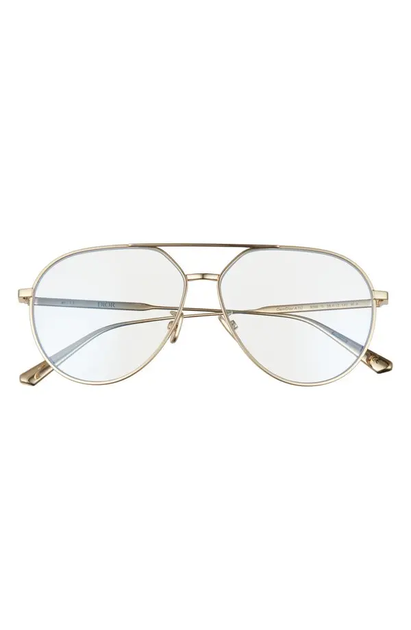 Dior Gemdior 58mm Round Blue Light Blocking Glassesb30