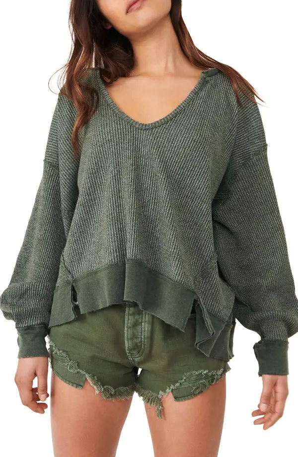 Free People We The Free Buttercup Oversize Thermal Top