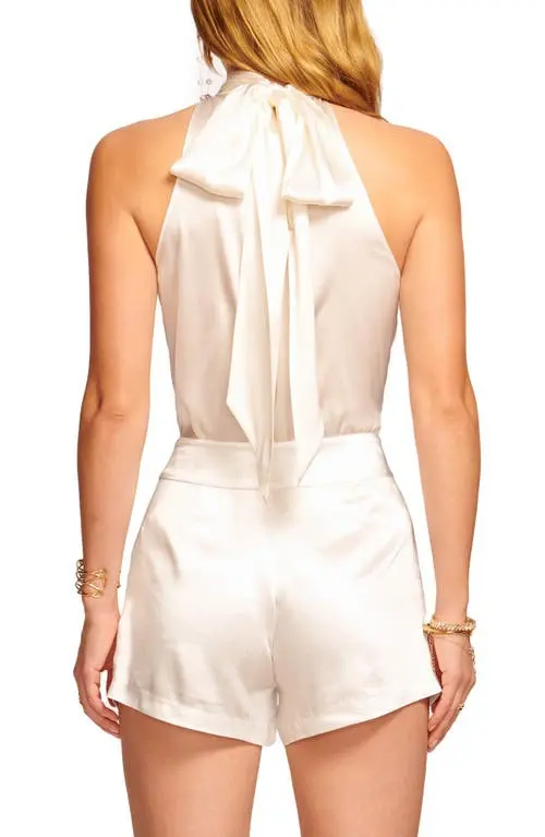 Ramy Brook Lori Stretch Silk Halter Top