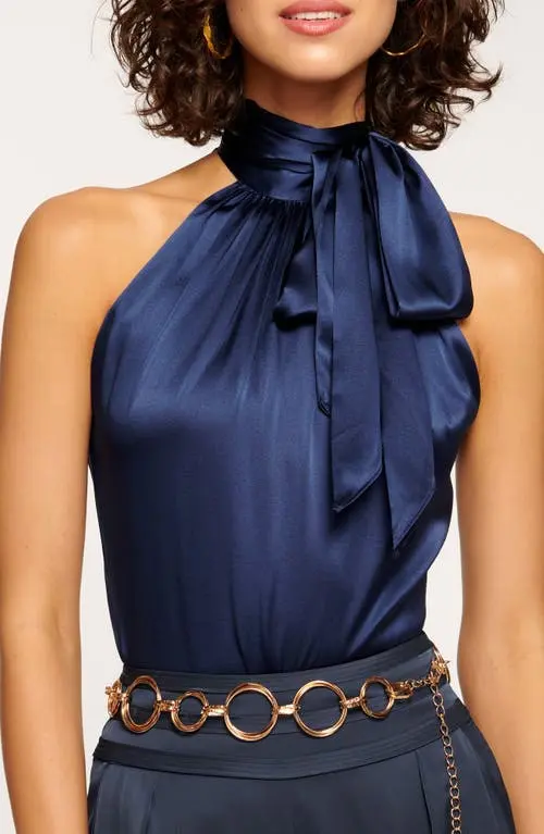 Ramy Brook Lori Stretch Silk Halter Top