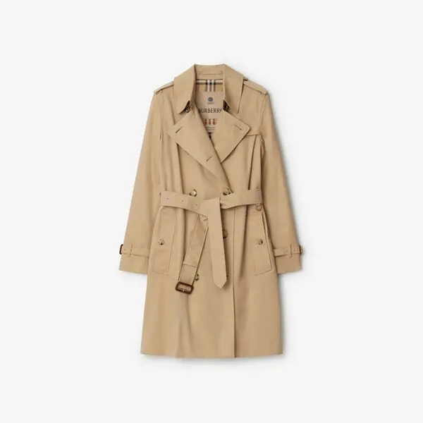 Burberry Kensington Heritage Mid-length Trench Coat - Honey Beige