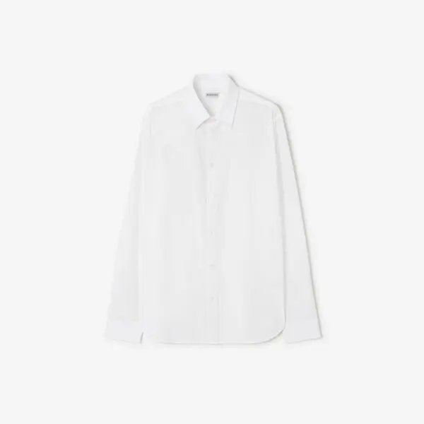Burberry Slim Fit Cotton Shirt - White