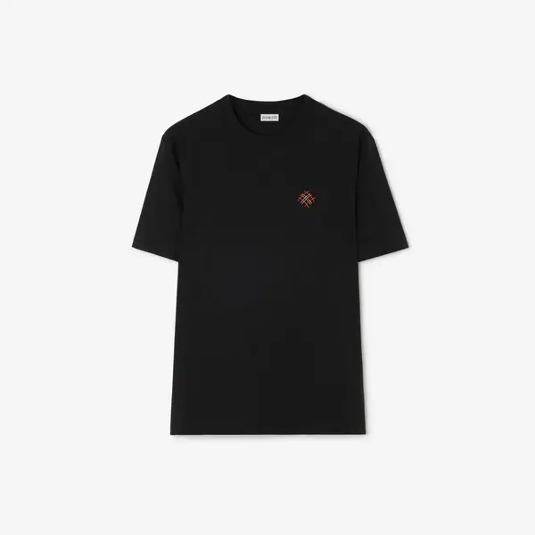 Burberry Logo Cotton T-shirt - Black