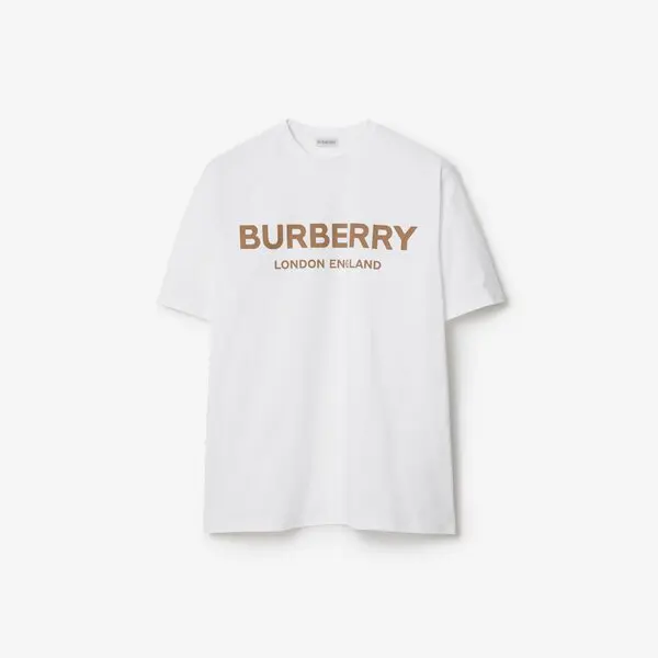 Burberry Logo Cotton T-shirt - White