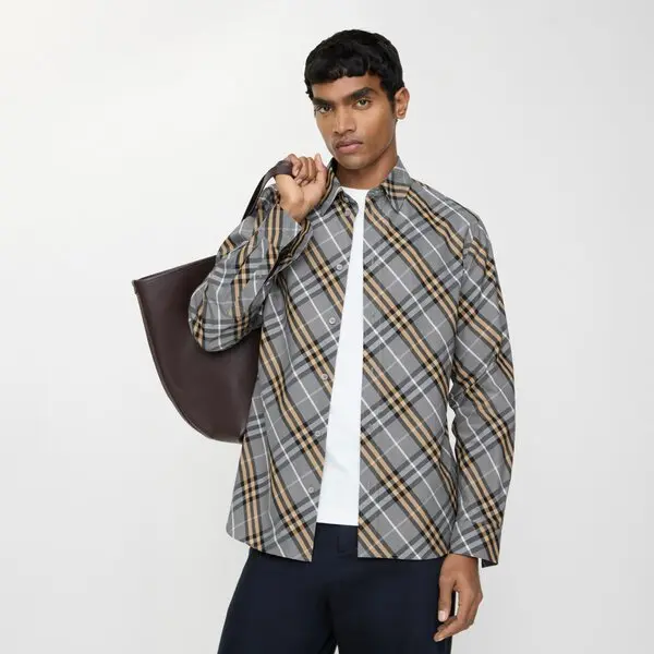 Burberry Classic Fit Check Shirt - Wave Blue