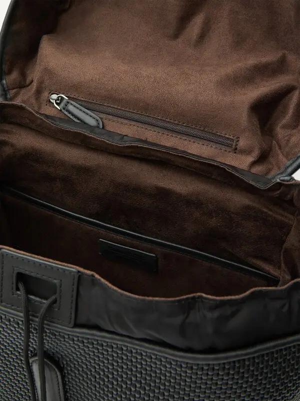 Ermenegildo Zegna Pelletessuta Leather Backpack