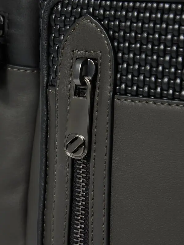 Ermenegildo Zegna Pelletessuta Leather Backpack