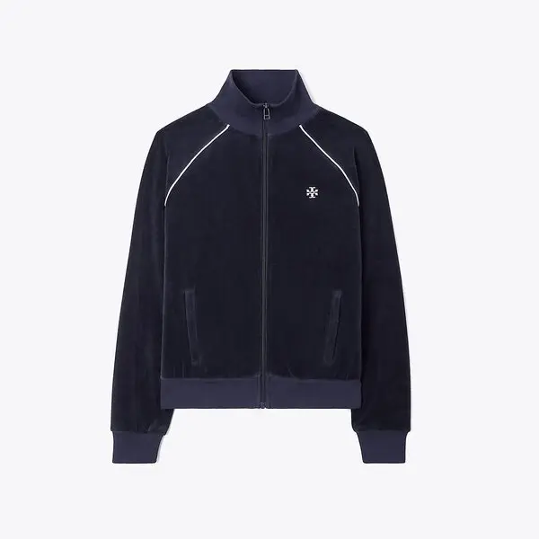 Tory Burch Velour Track Jacket