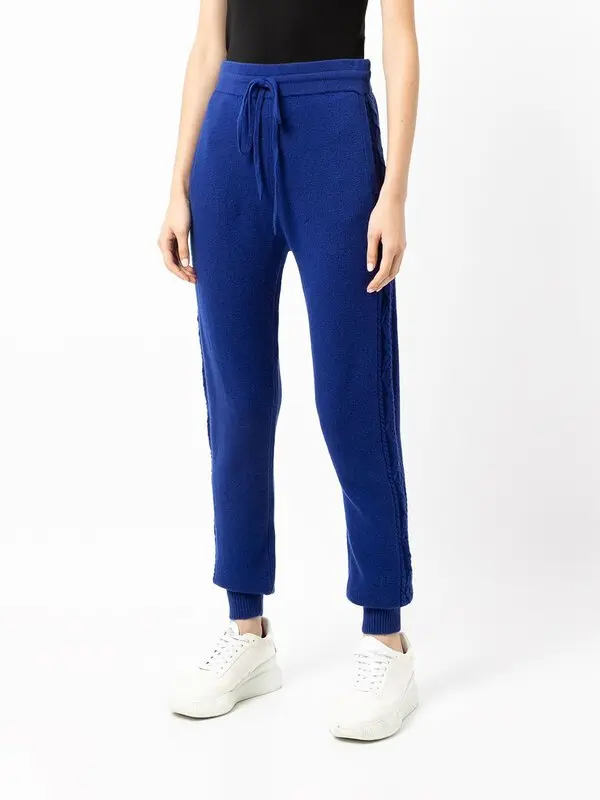 ONEFIFTEEN High-waisted Knitted Track Pants