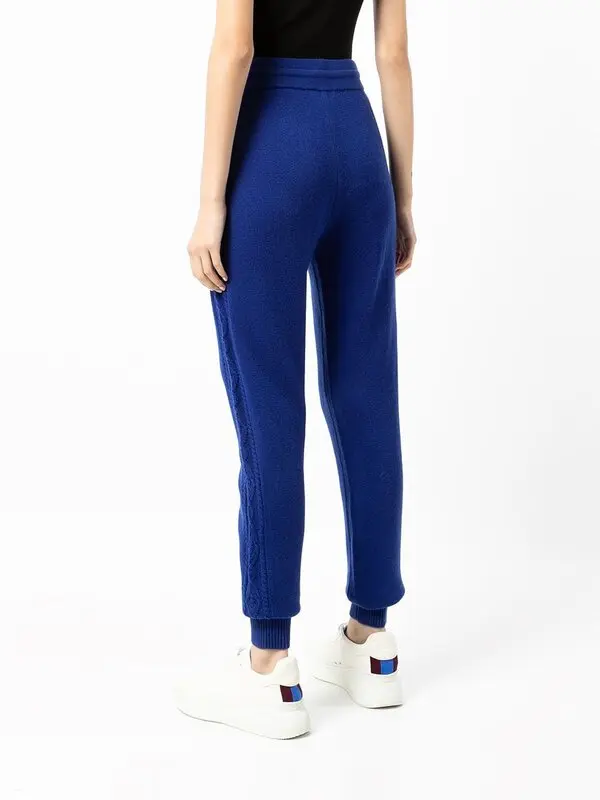 ONEFIFTEEN High-waisted Knitted Track Pants