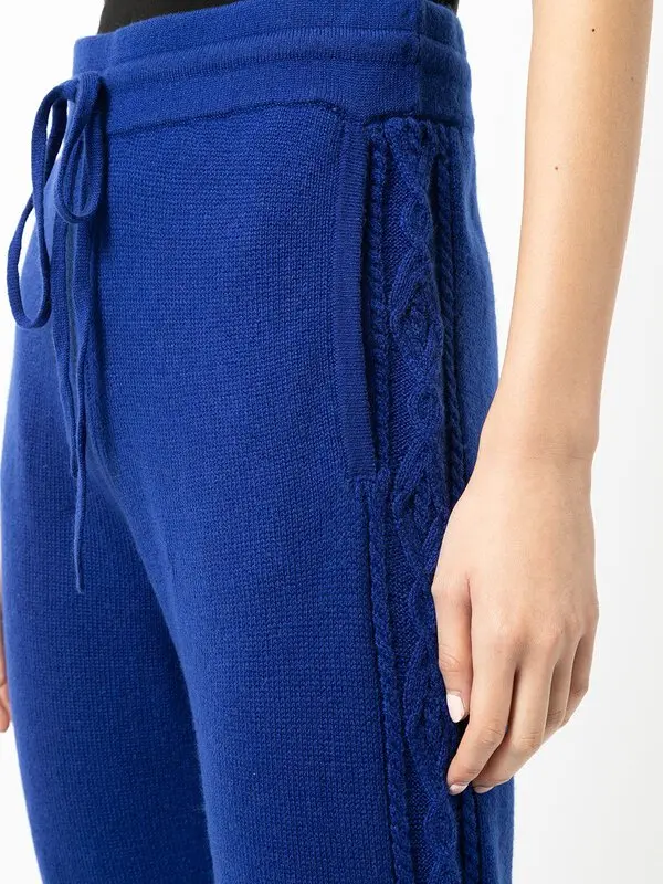 ONEFIFTEEN High-waisted Knitted Track Pants