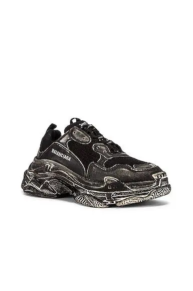 Balenciaga Triple S Sneaker In Black