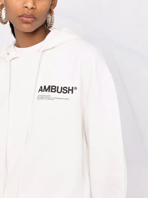 AMBUSH Logo-print Drawstring Hoodie