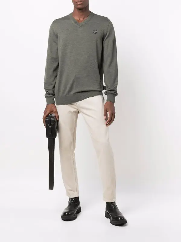 Philipp Plein Iconic Carrot-cut Jeans - Neutrals