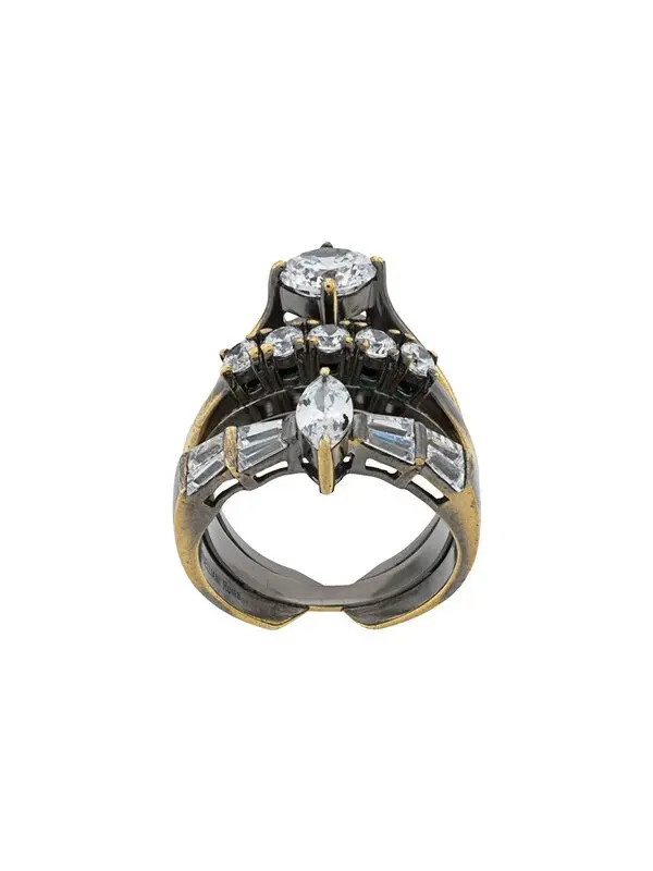 Iosselliani Eclipse Stacked Ring - Gold