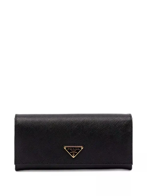 Prada Triangle-logo Wallet - Black