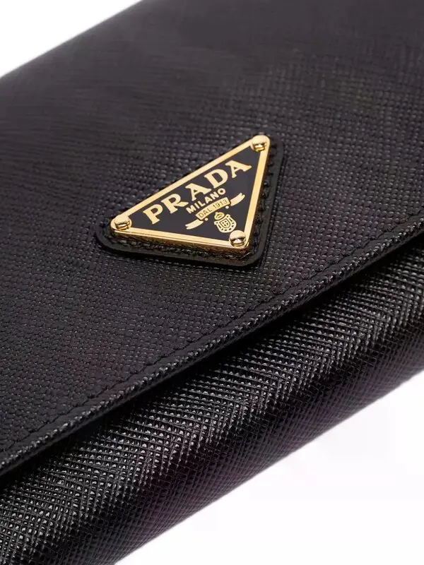 Prada Triangle-logo Wallet - Black
