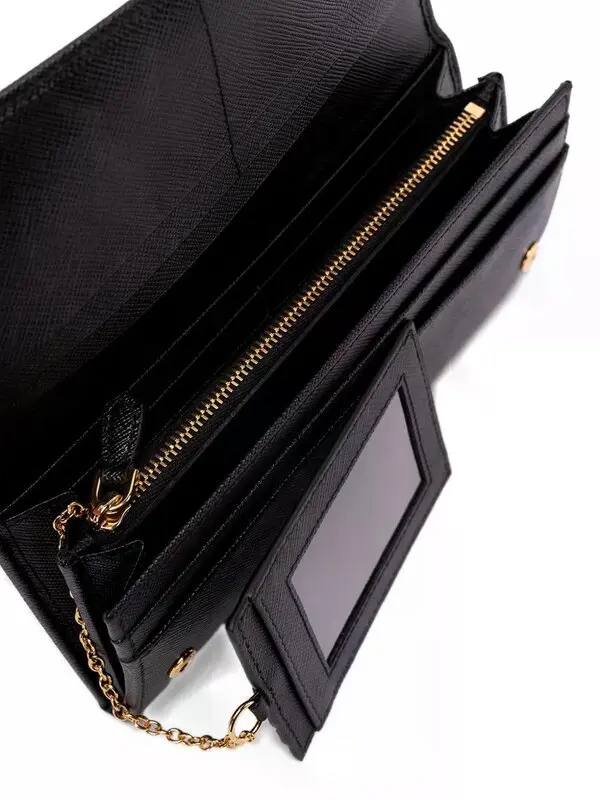 Prada Triangle-logo Wallet - Black