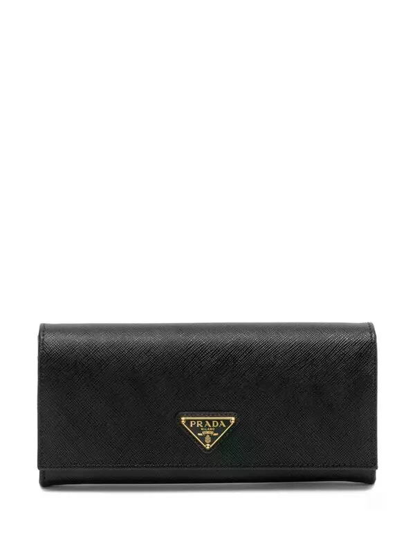 Prada Triangle-logo Wallet - Black