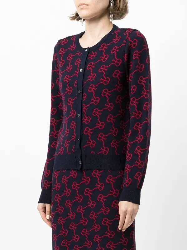 Rokh Intarsia-knit Logo Twin Set