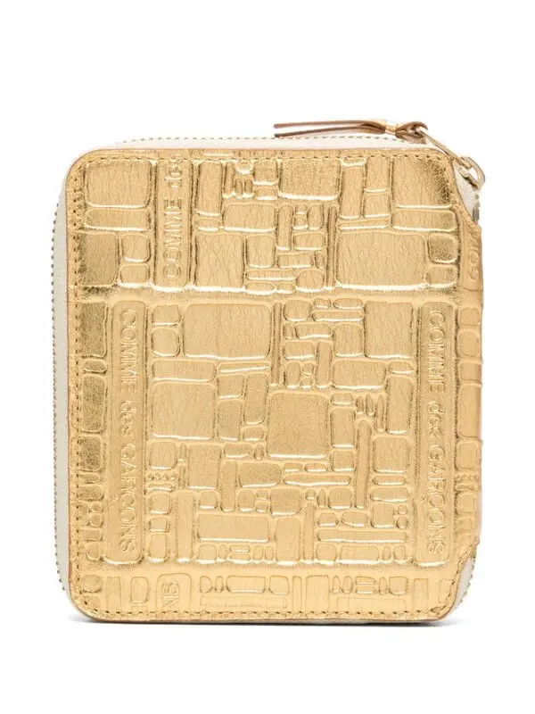 Comme Des Garçons Logo-embossed Zip Wallet