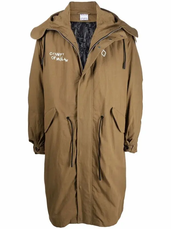 COUNTY OF MILAN Cross Logo Hooded Parka