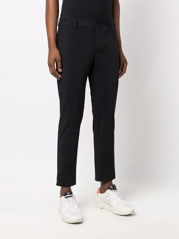 PT TORINO Straight-leg Tailored Trousers - Black