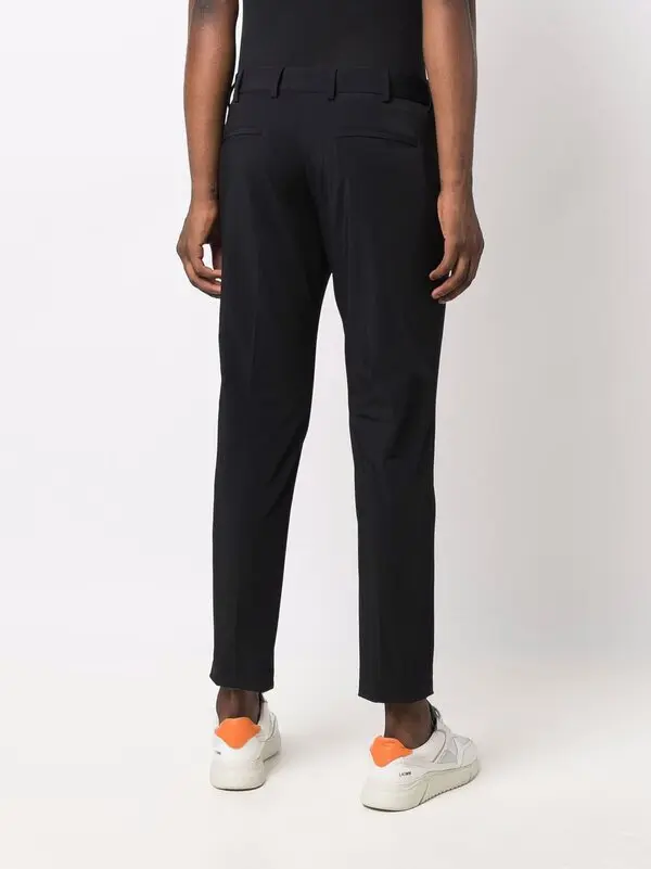 PT TORINO Straight-leg Tailored Trousers - Black