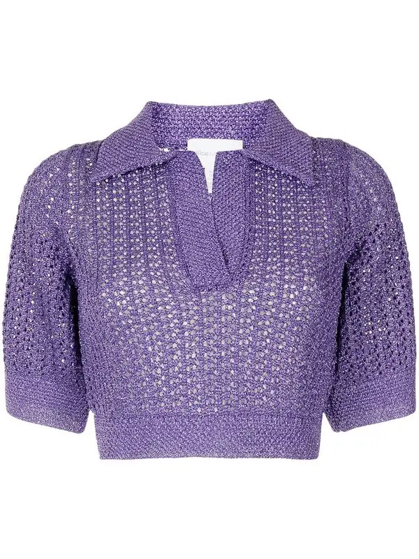 ALICE MCCALL Knitted Polo Top
