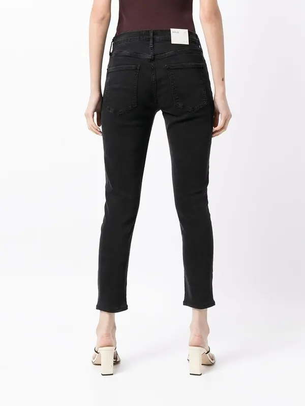 AGOLDE Mid-rise Skinny Jeans - Black