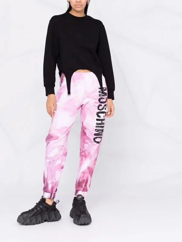 Moschino Abstract-print Track Trousers
