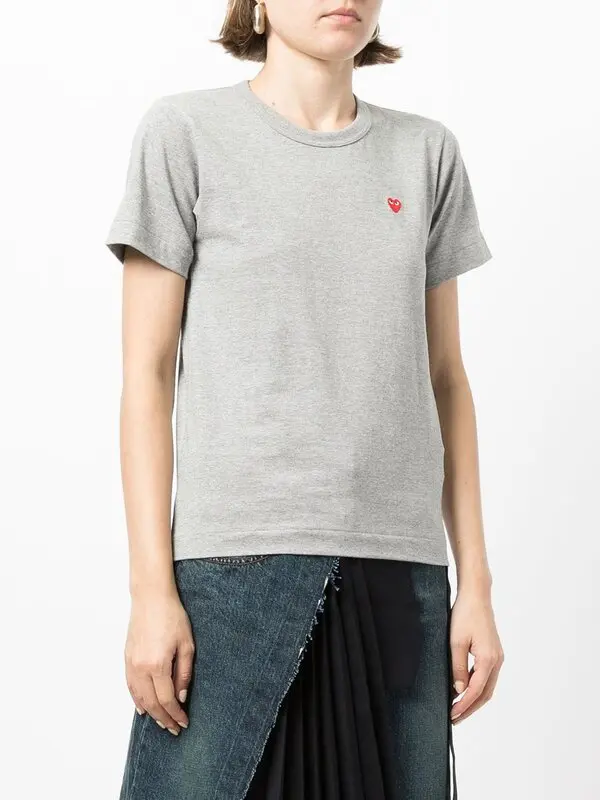 Play Comme Des Garcon Logo-print Cotton T-shirt