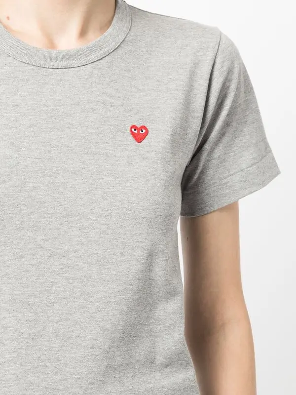 Play Comme Des Garcon Logo-print Cotton T-shirt