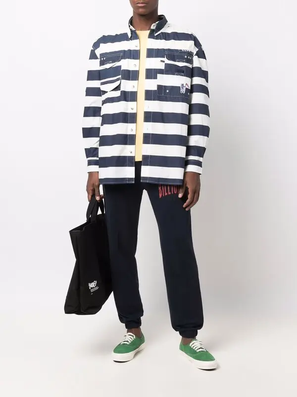 BILLIONAIRE BOYS CLUB Striped Button-up Shirt