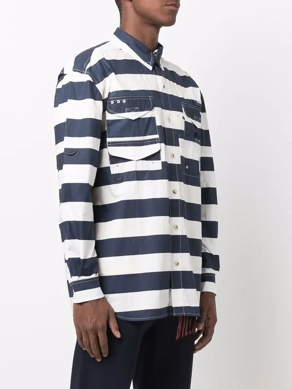 BILLIONAIRE BOYS CLUB Striped Button-up Shirt