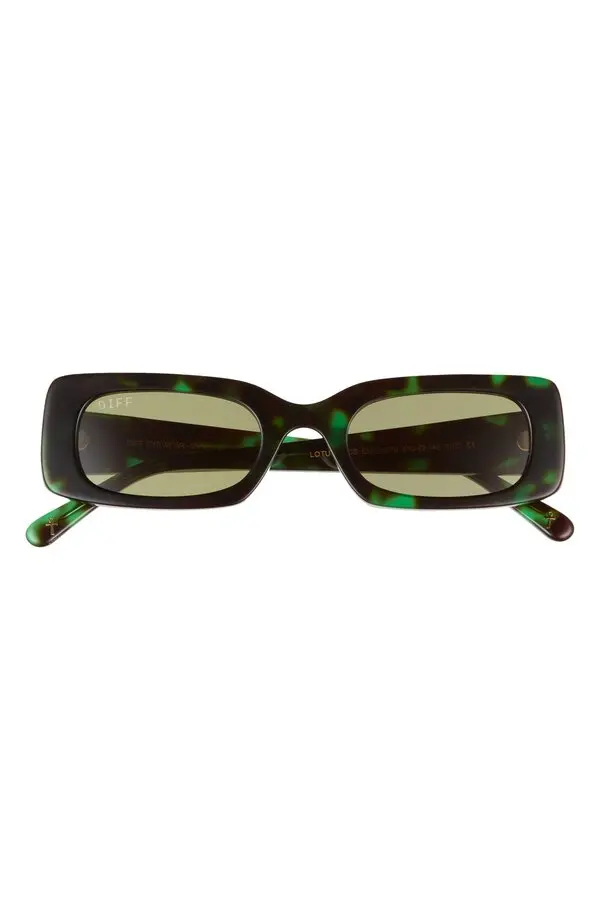 Diff X Lauren London Lotus Locs 54mm Rectangular Sunglasses  display picture 2