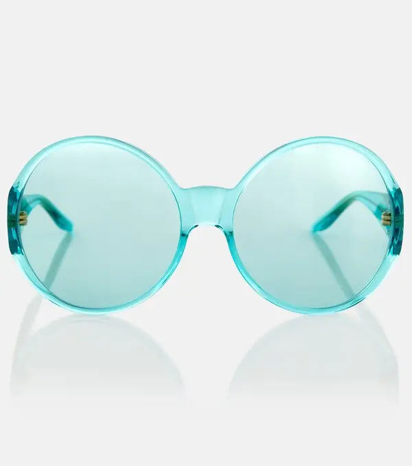 Gucci Round Sunglasses In Blue - 30% Off | Editorialist display picture 1