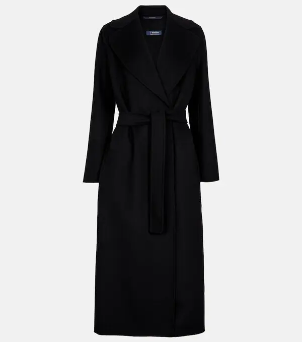 Max Mara Poldo Virgin Wool Coat - Black