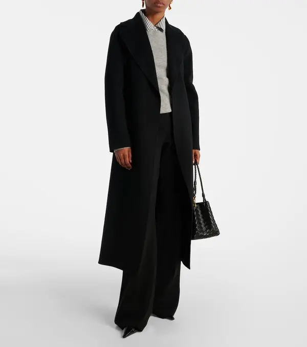 Max Mara Poldo Virgin Wool Coat - Black